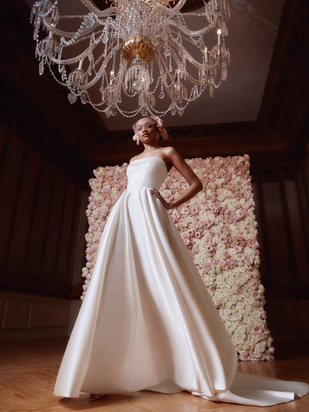 Archie | Satin Strapless Princess Wedding Dress