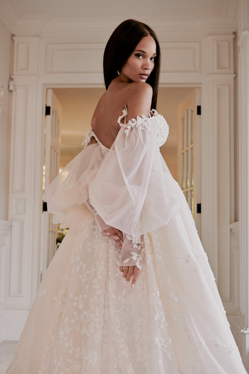 Blake | Tulle Beaded Princess Wedding Dress