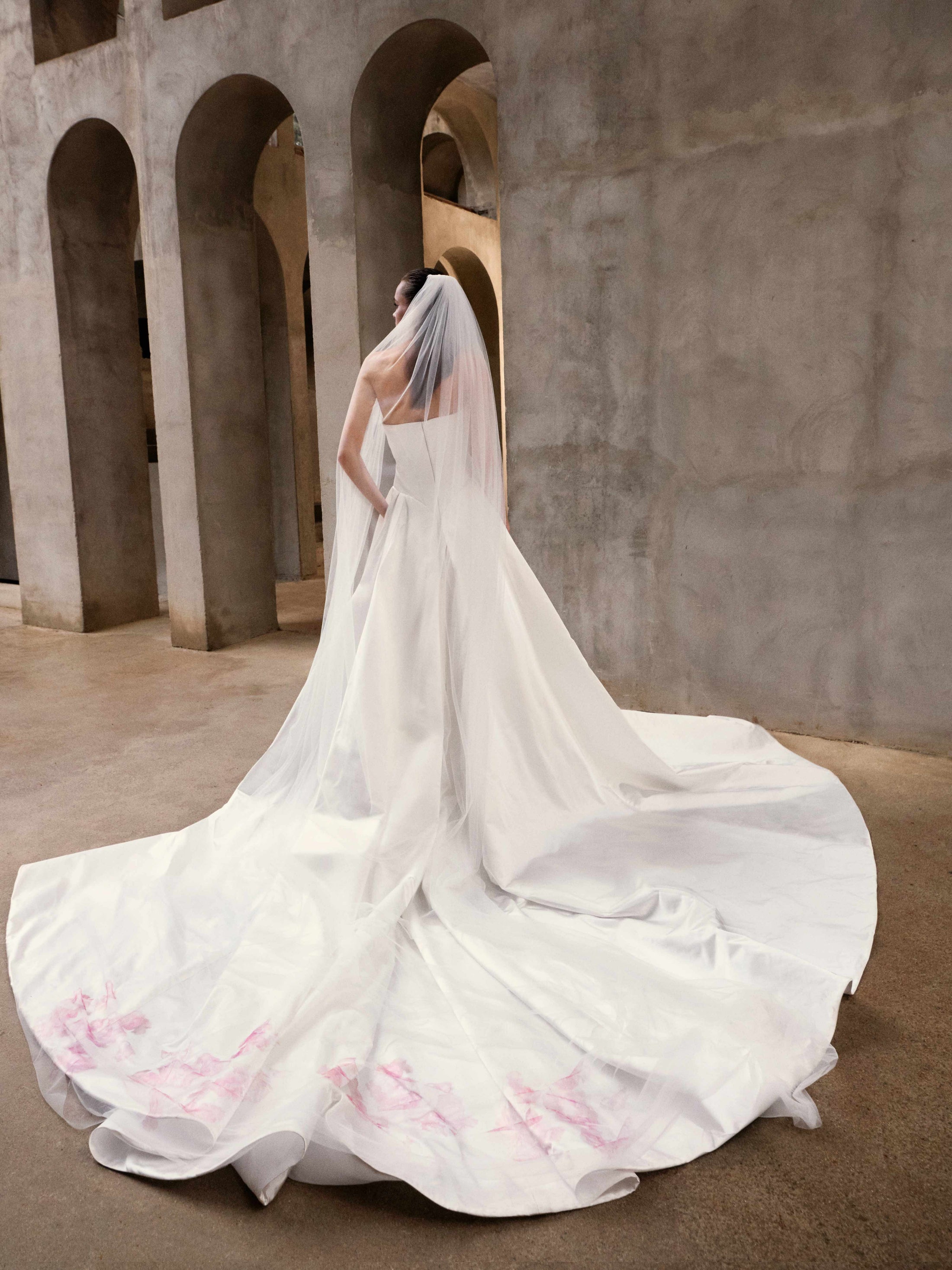 Dynasty | Silk Basque Waist Scoop Neck Wedding Dress