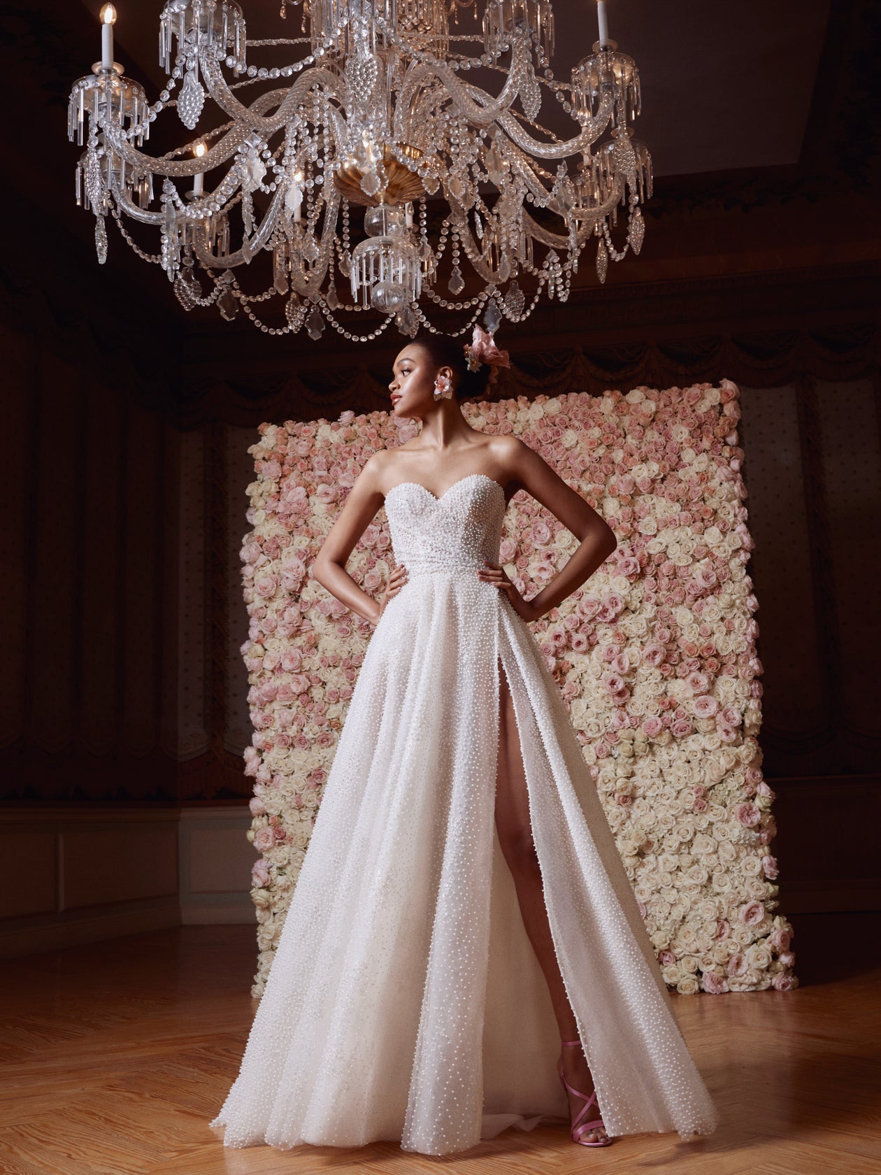 Eleina | Sparkly A Line Corset Gown