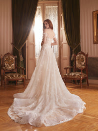 Freya | 3D Lace Beaded Mermaid Wedding Dress