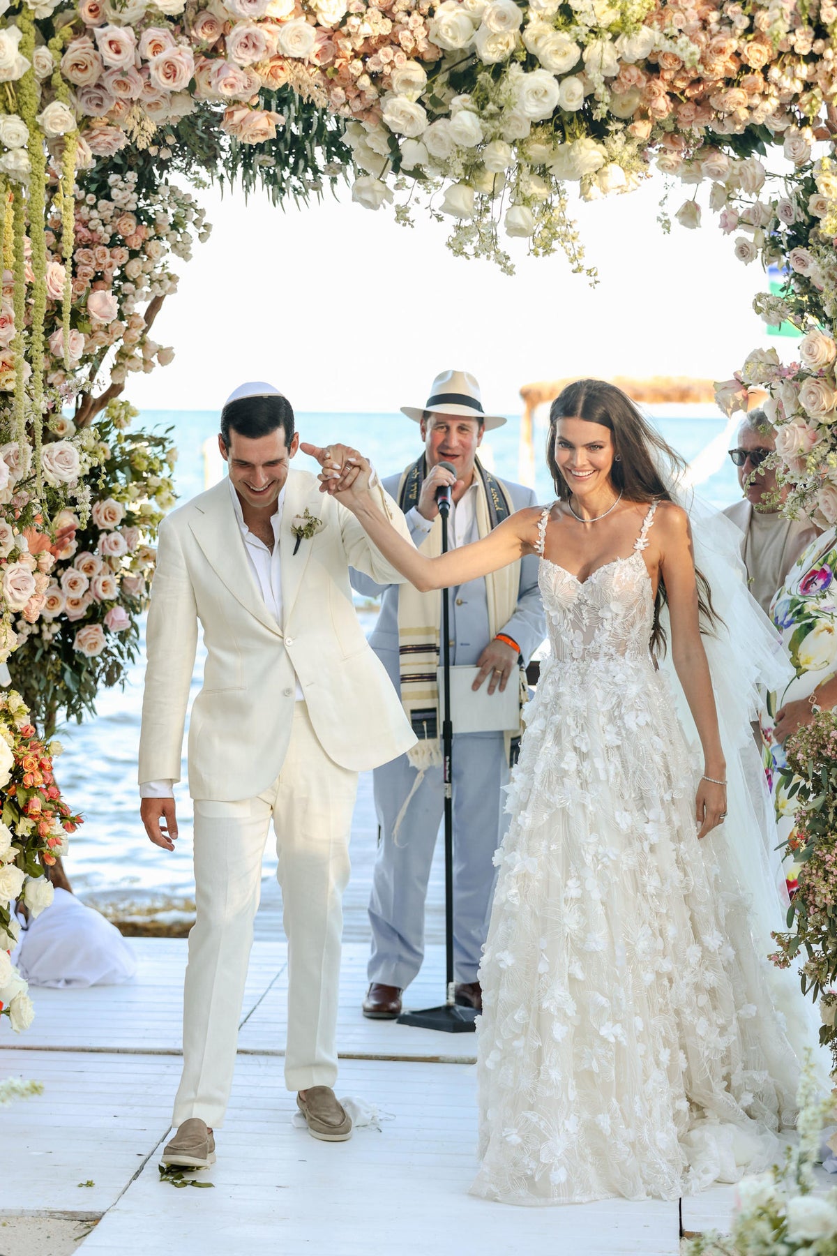 Top Model Kamila Hansen Got Married in a Custom Galia Lahav Gown