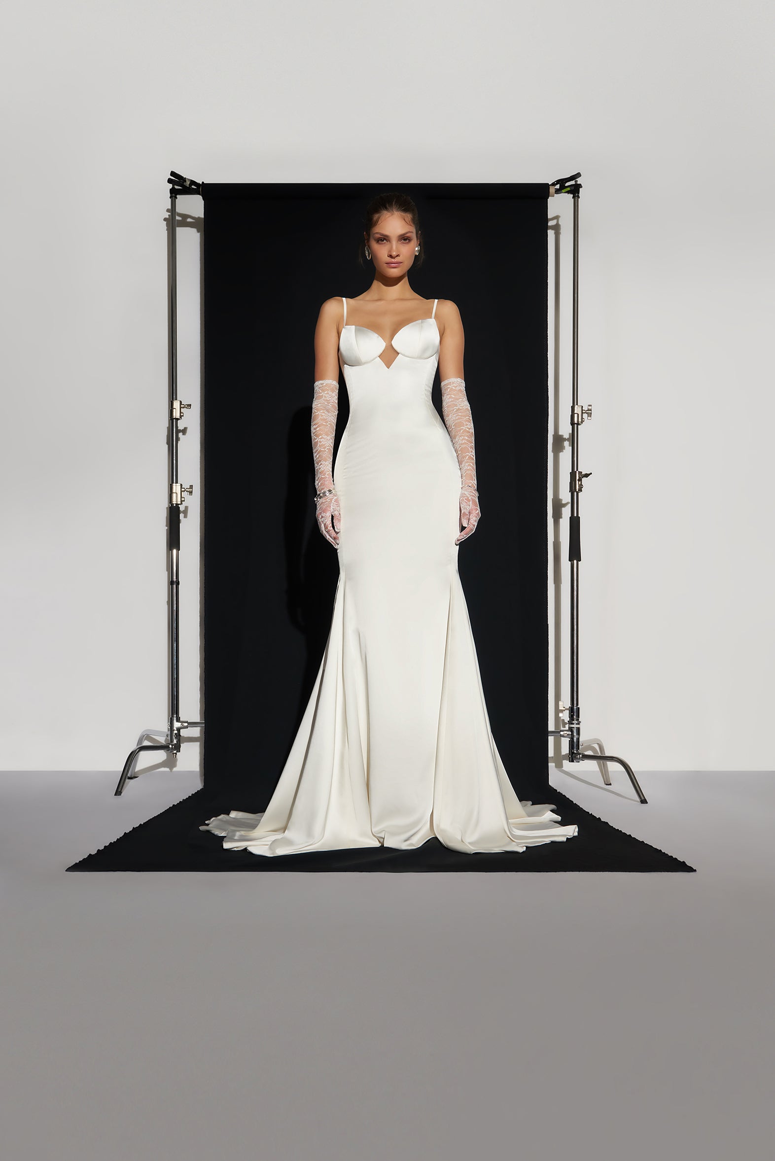 Sam | Satin Mermaid Reception Dress