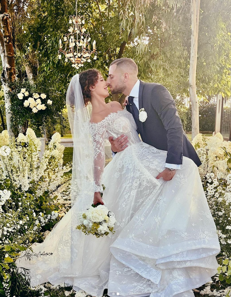 An Italian Reality Star’s Dream Wedding in the Gina Gown