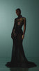 Iris | Multi Colored Sheer Evening Dress